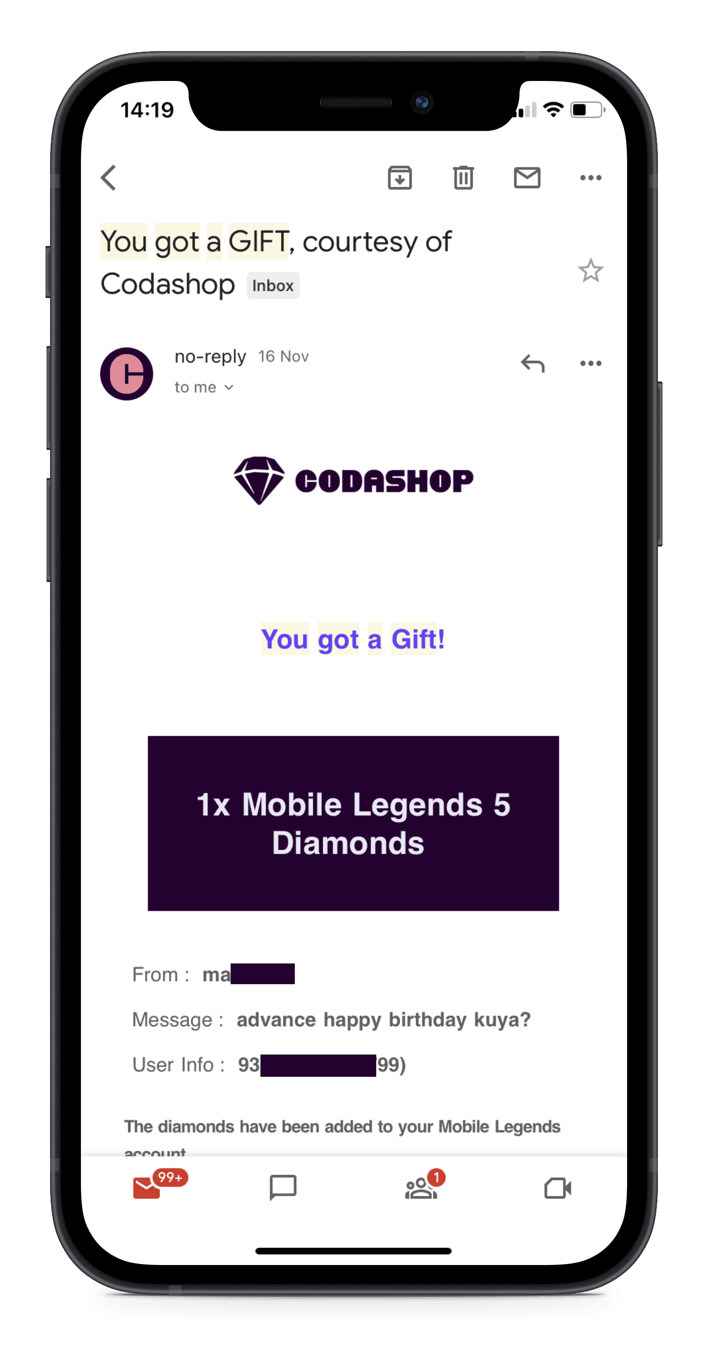 The gifting feature is available now on Codashop! – Codashop Canada
